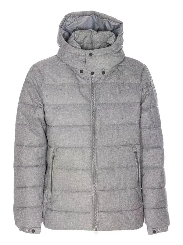 SAVE THE DUCK Padded Zip-up Jacket With Removable Hood - Grey