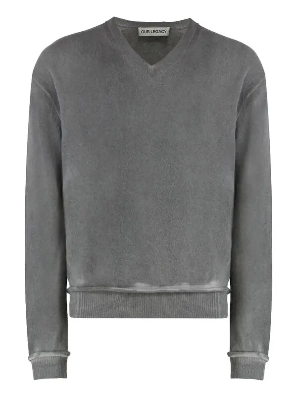 Our Legacy Parallel Wool Sweater - Grey