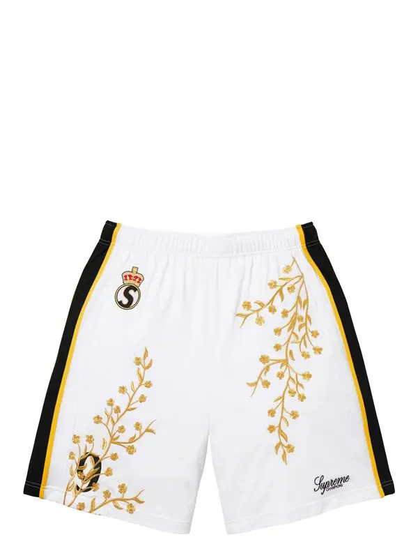 Supreme Floral Soccer Short - White