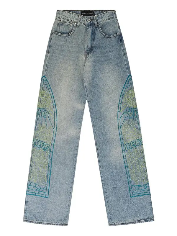 WHO DECIDES WAR BY EV BRAVADO Virtuous Relaxed Fit Jeans - Blue