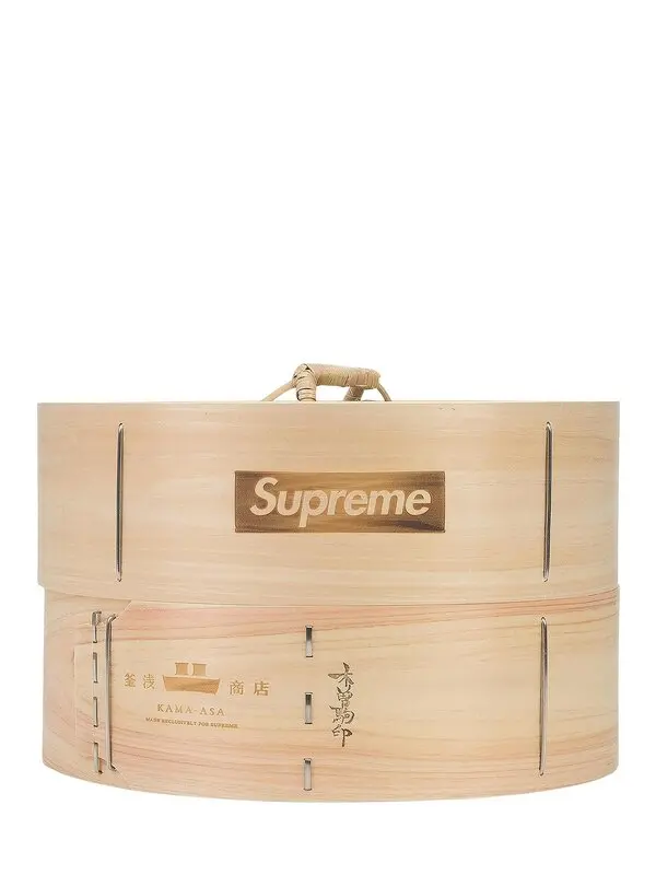 Supreme X Kama-asa Cypress Bamboo Steaming Basket - Tan