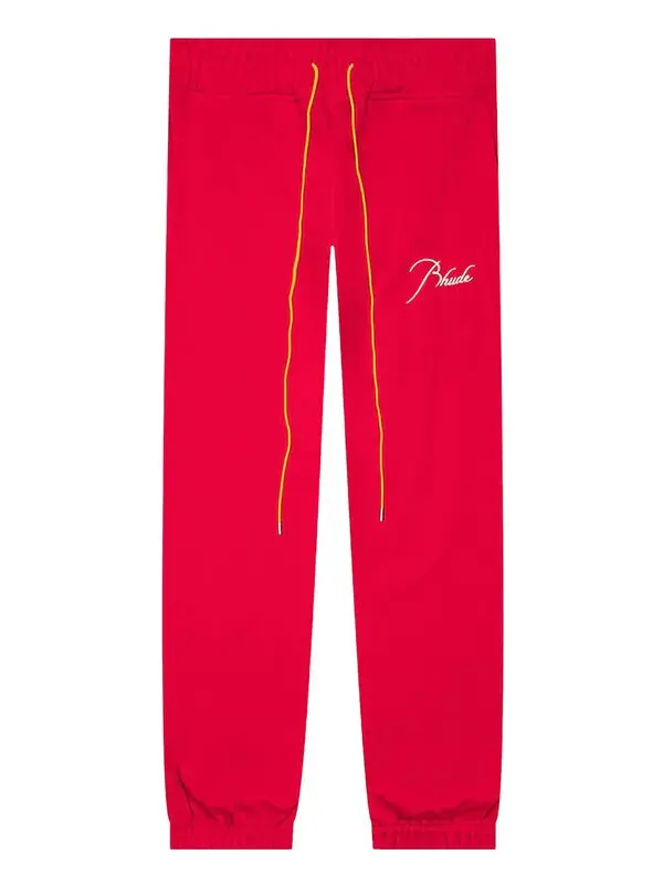 Rhude Terry Sweatpants - Red