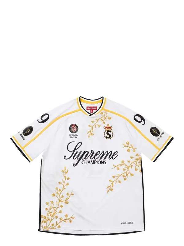 Supreme Floral Soccer Jersey - White