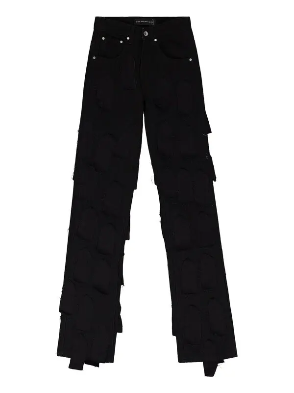 WHO DECIDES WAR BY EV BRAVADO Flyaway Straight Fit Jeans - Black