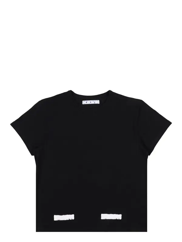 Off-White Brushed Diagonals Short-sleeve T-shirt - Black