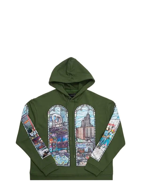 WHO DECIDES WAR Politics As Usual Hooded Sweatshirt - Green
