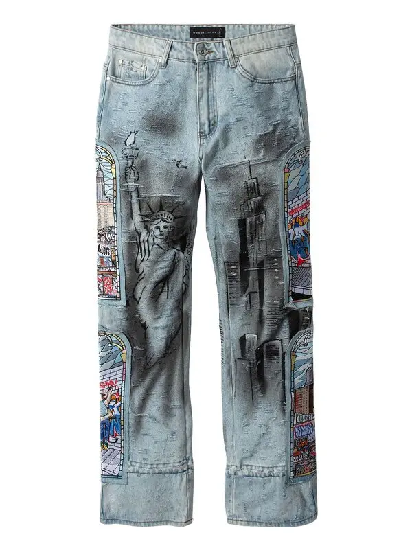 WHO DECIDES WAR BY EV BRAVADO Dual Patch Pocket Pant - Blue