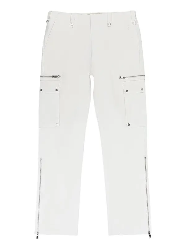 PURPLE BRAND Poly Cargo Pants - Cream