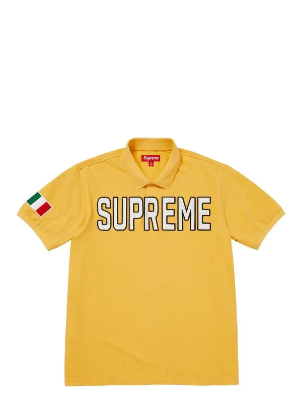 Supreme Twill Appliqué Polo - Yellow