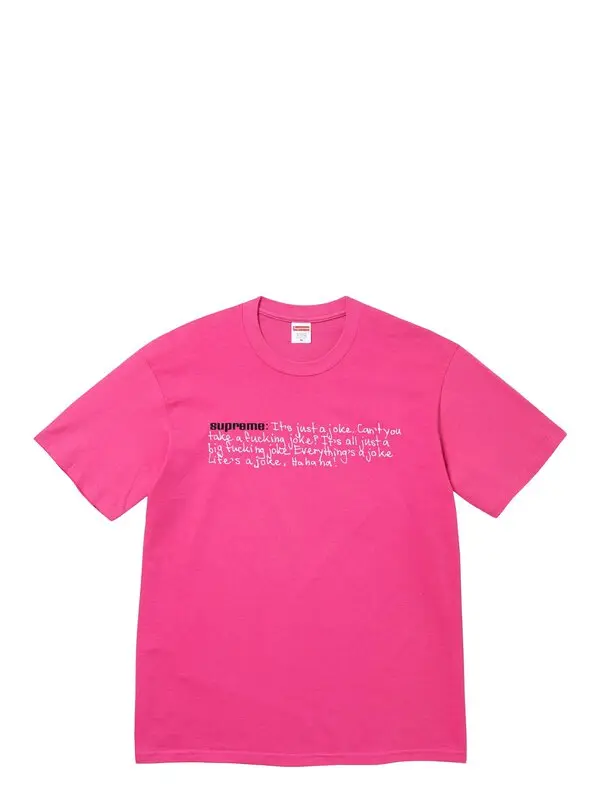 Supreme Joke Tee - Pink
