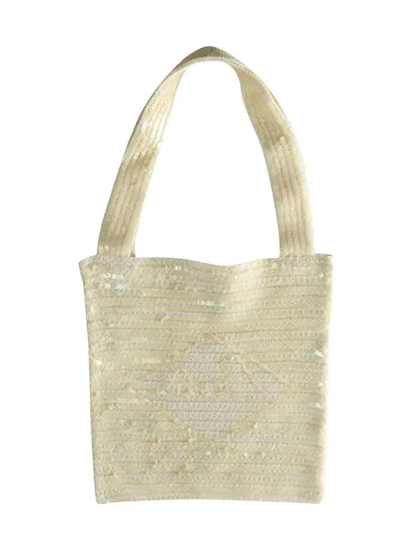 BODE Sequin Spotlight Tote - Cream