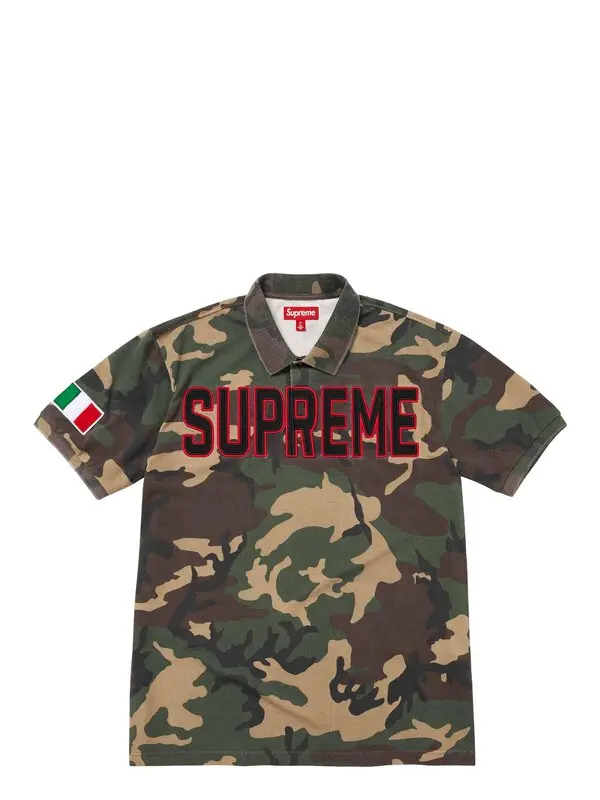 Supreme Twill Appliqué Polo - Green
