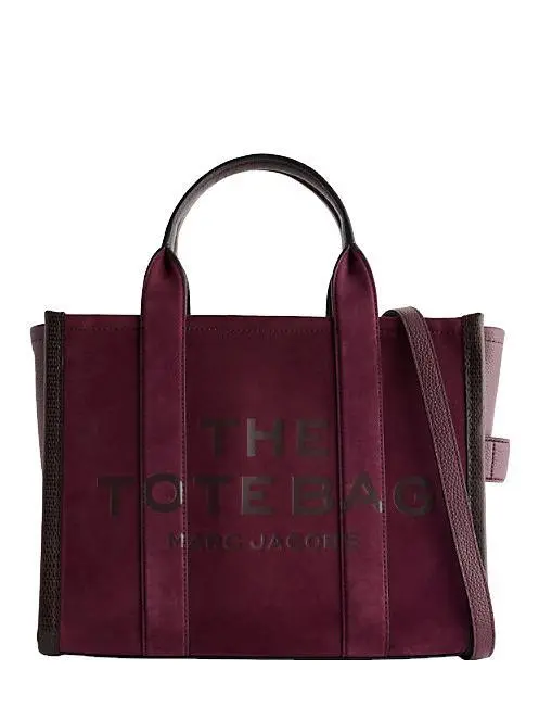 Marc Jacobs The Medium Suede Tote Bag - Dark Plum