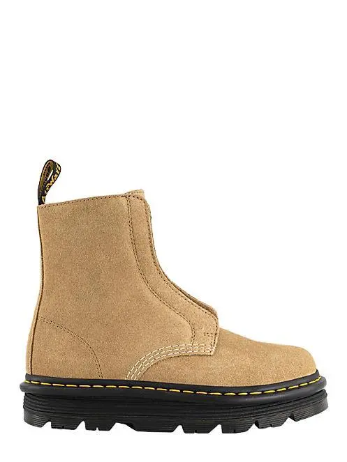 Dr. Martens Zebzag Laceless Ankle Boots - Savannah Tan Suede
