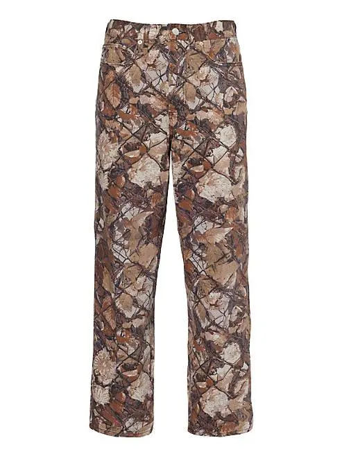 Obey Camouflage-print Denim Jeans - Fence Camo Multi