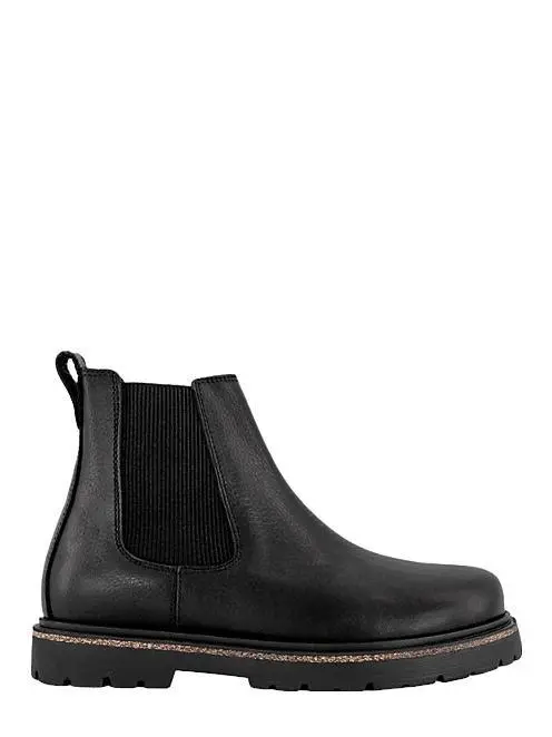 BIRKENSTOCK Highwood Leather Chelsea Boots - Black
