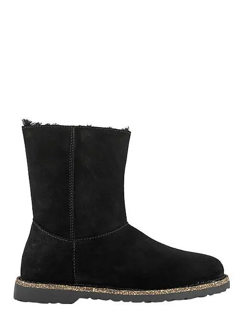 BIRKENSTOCK Uppsala Shearling Suede Boots - Black