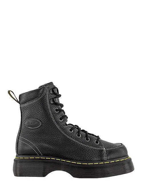 Dr. Martens Buzz 8i Leather Ankle Boots - Black Milled Nappa