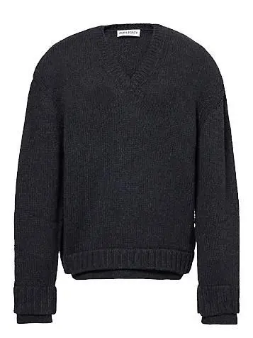 Our Legacy Relaxed V-neck Merino Wool Jumper - Charcoal