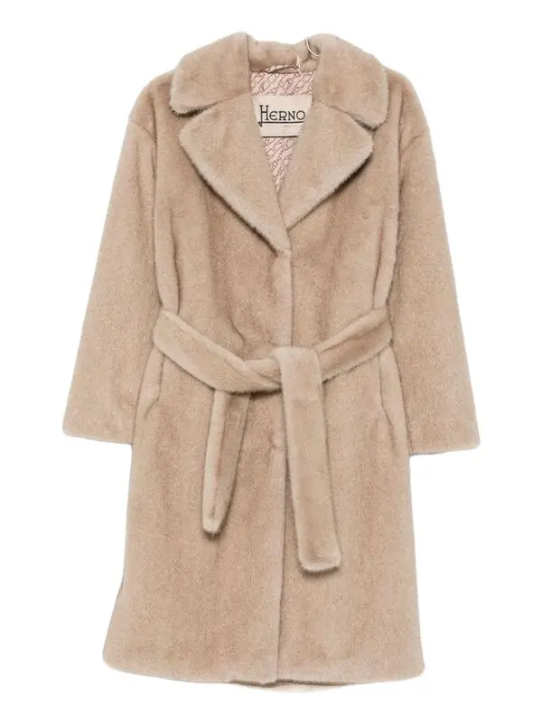 Herno Belted Coat - Beige