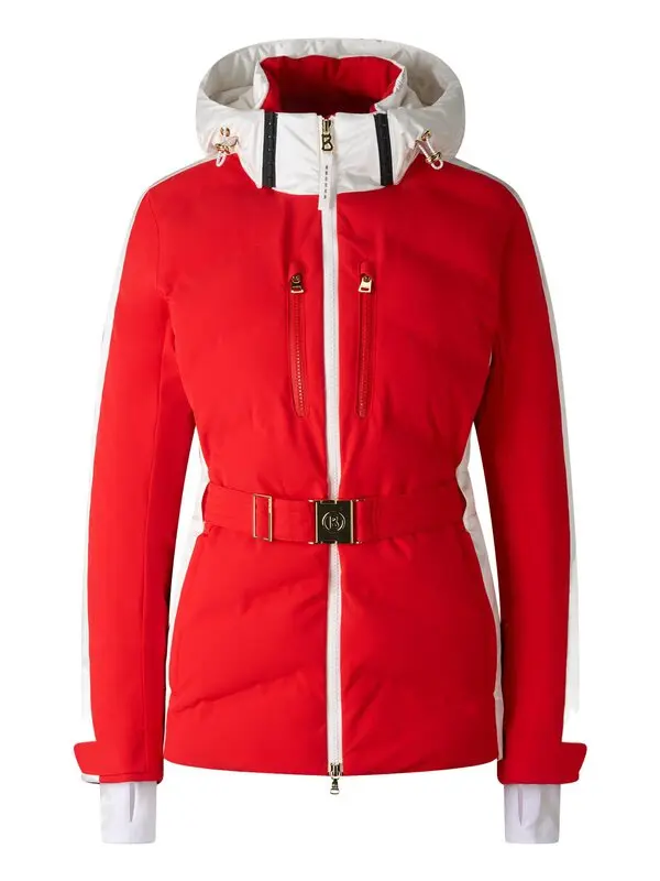 Bogner Kira Quilted Jacket - Red/white