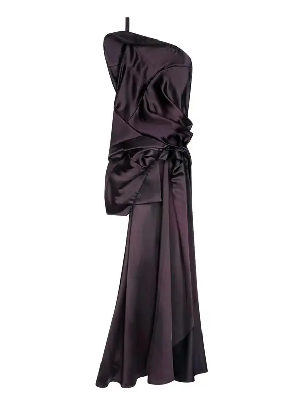 Dries Van Noten Drape-details One-shoulder Top - Purple