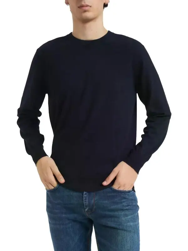 KANGRA Long-sleeve Sweater - Blue