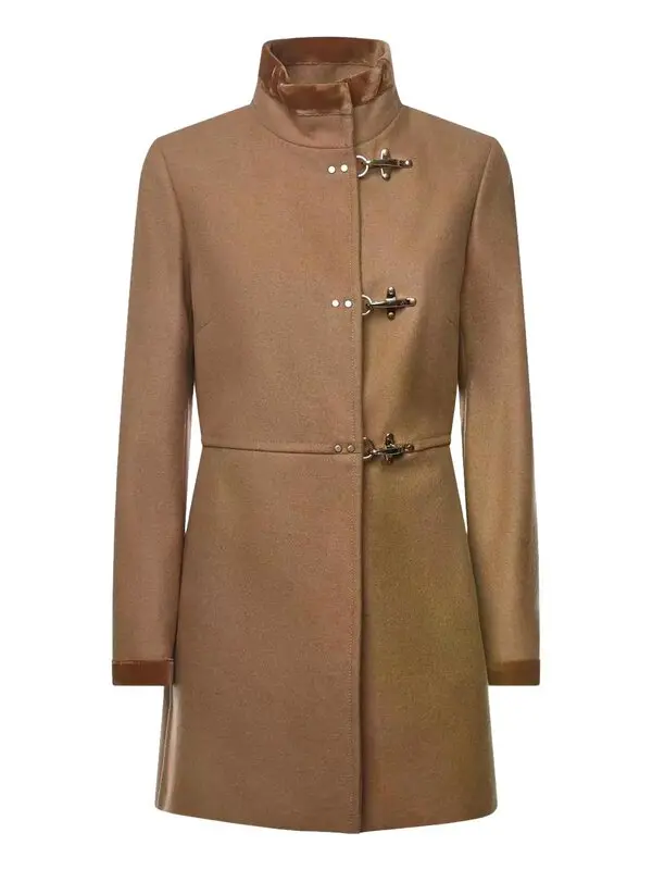 FAY Double-breasted Toggle Coat - Neutrals