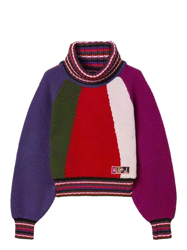 Emilio Pucci Colour-block Roll-neck Sweater - Red
