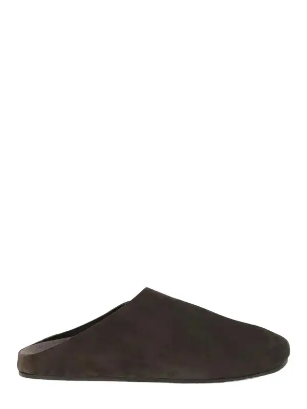 THE ROW Hudson Round-toe Mules - Brown