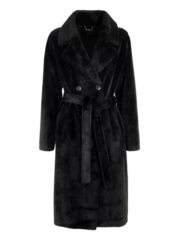 Seventy Double-breasted Belted Coat - Black