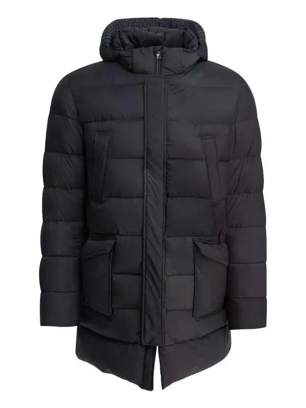 Herno Hooded Padded Jacket - Black