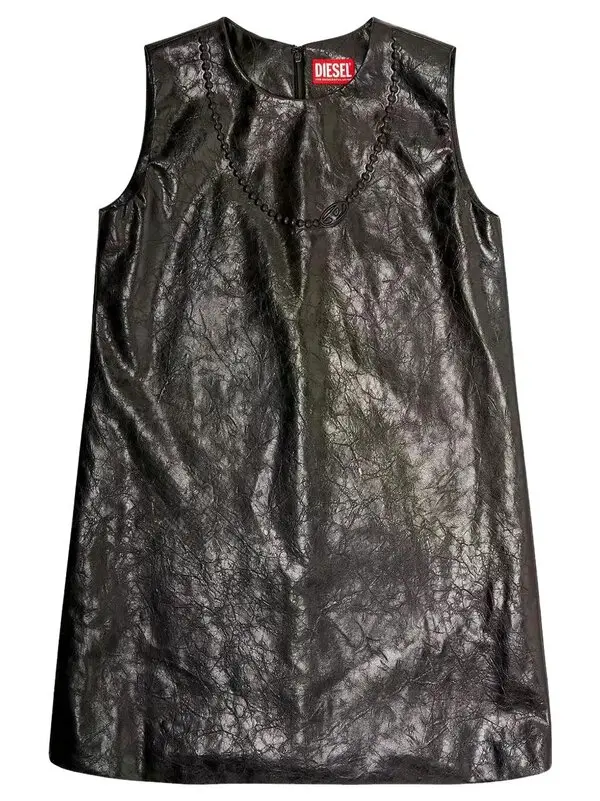 Diesel D-ares Logo-embossed Mini Dress - Black