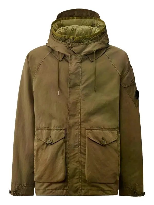 C.P. COMPANY Flap-pocket Hooded Jacket - Green