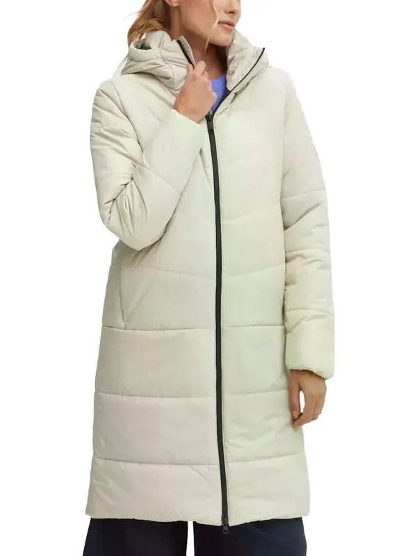 JACK WOLFSKIN Deutzer Quilted Hooded Coat - Neutrals