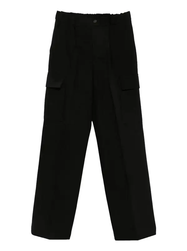 HEVO Button Trousers - Black