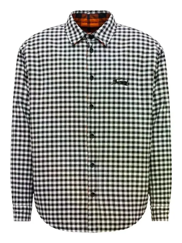 MSGM Checked Reversible Shirt - White