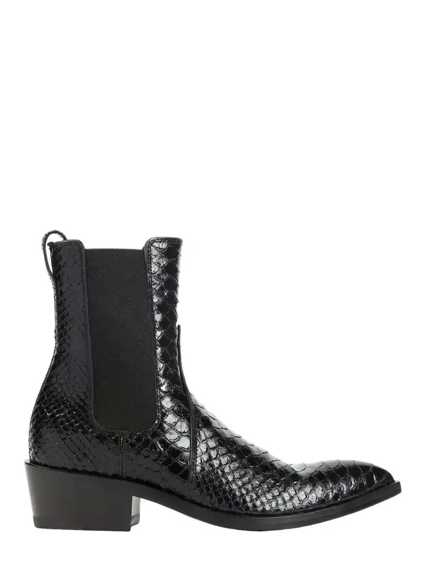 TOM FORD Leather Chelsea Boots - Black