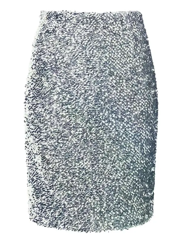 16Arlington Delta Sequin-embellished Midi Skirt - Silver