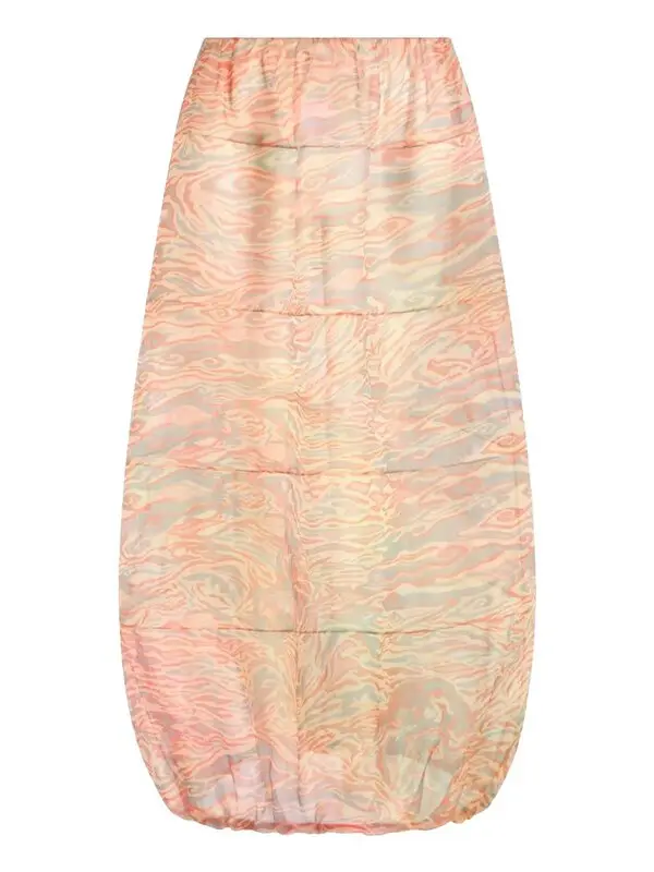 Giorgio Armani Patterned Midi Skirt - Neutrals