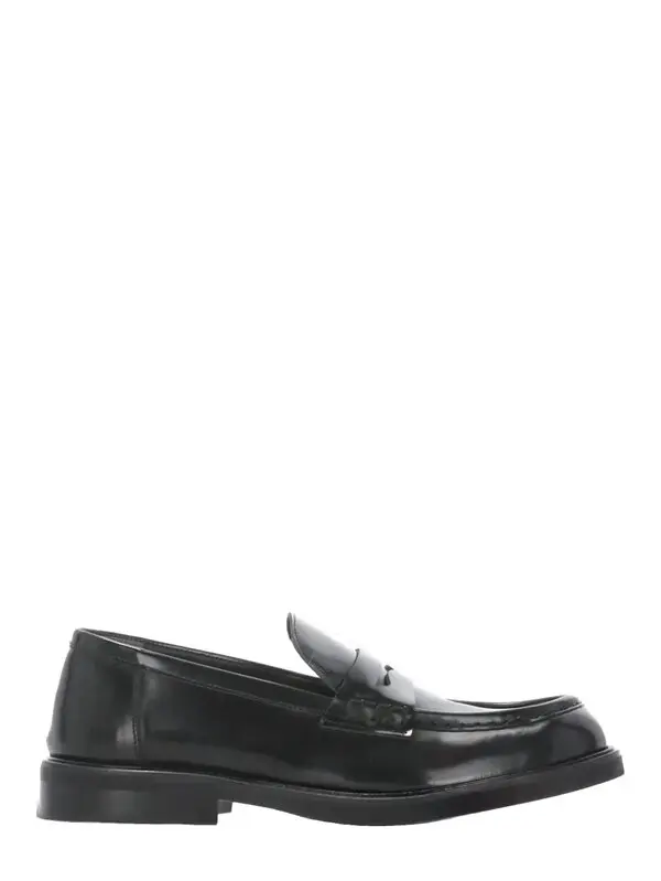 POEVE Penny-strap Loafers - Black