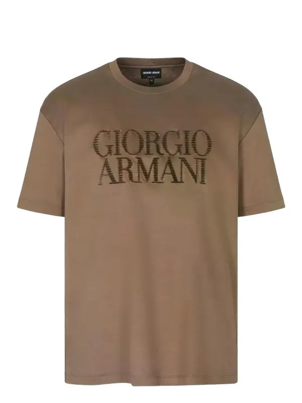 Giorgio Armani Round-neck T-shirt - Brown
