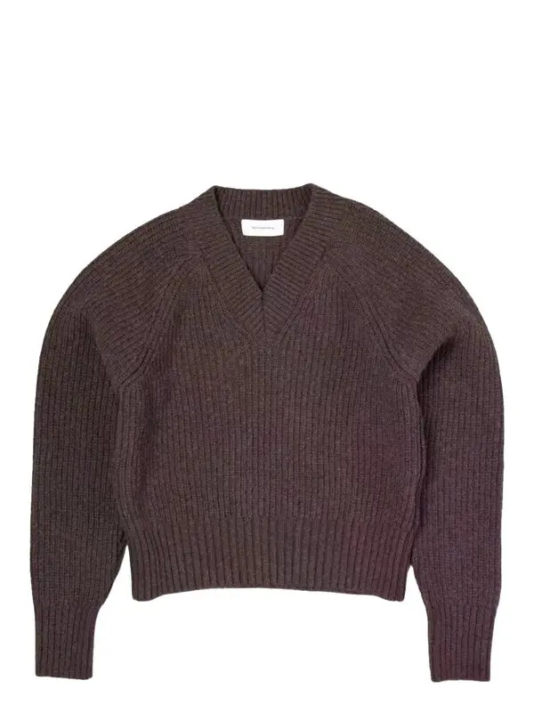 MFPEN Plaza V-neck Sweater - Brown