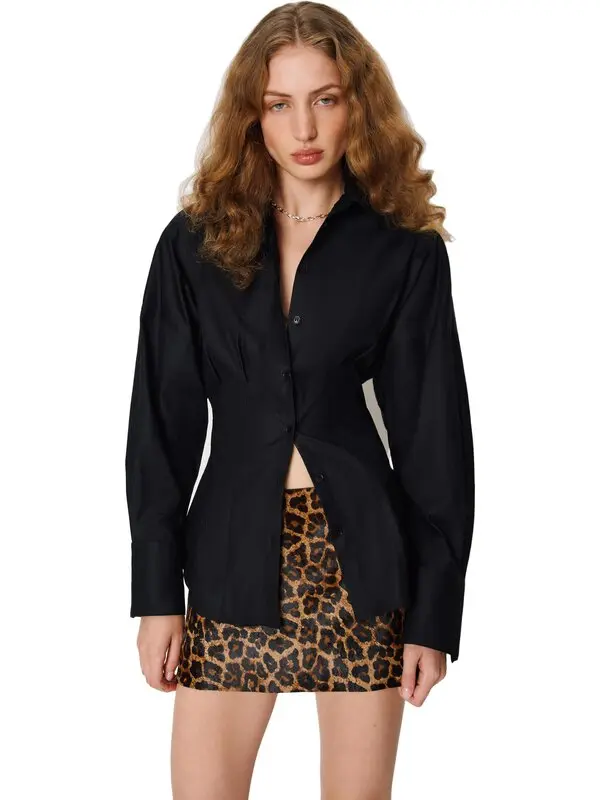 REFORMATION Vanta Shirt - Black