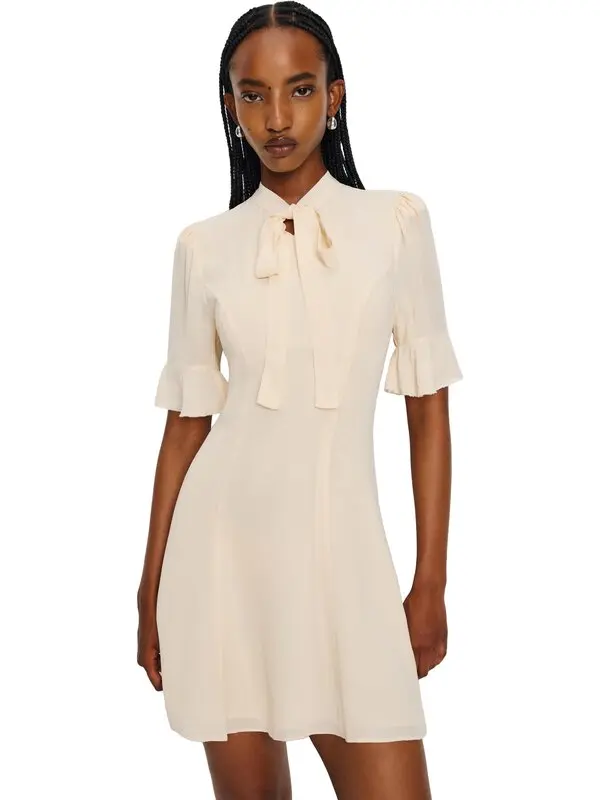 REFORMATION Whimsical Mini Dress - Ivory