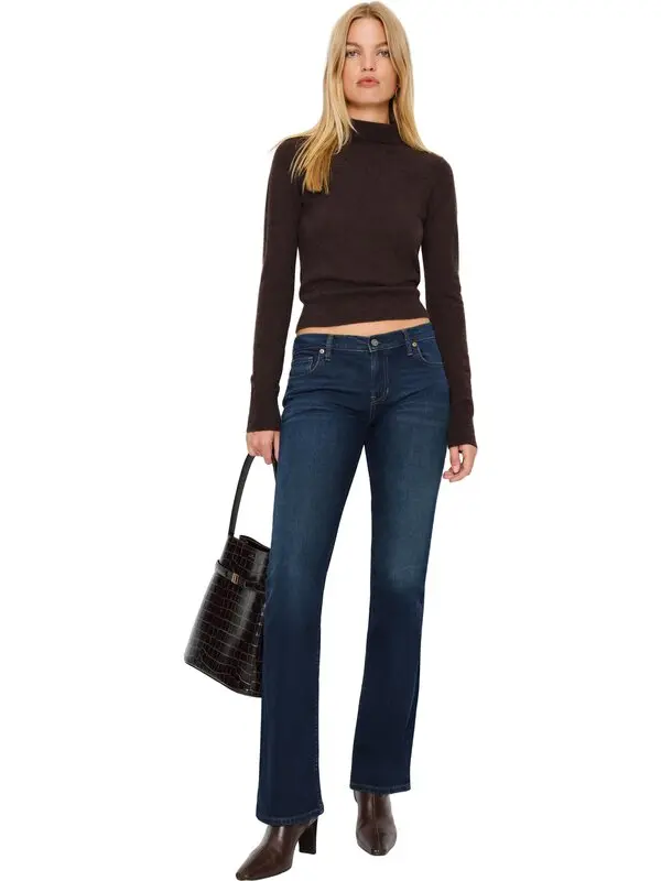 REFORMATION Naomi Super Stretch Low Rise Bootcut Jeans - Blue
