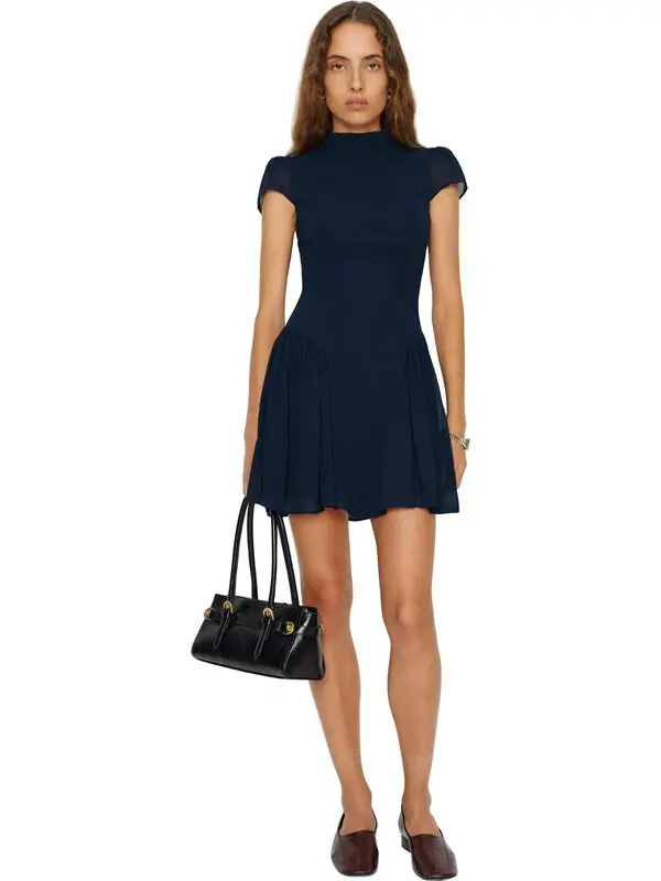 REFORMATION Maven Mini Dress - Blue