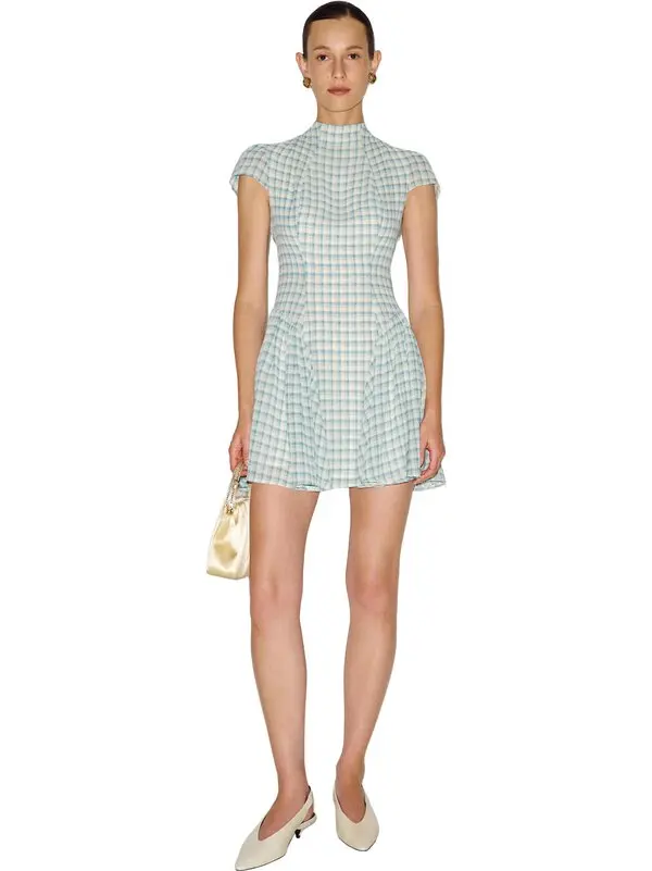 REFORMATION Maven Mini Dress - Blue
