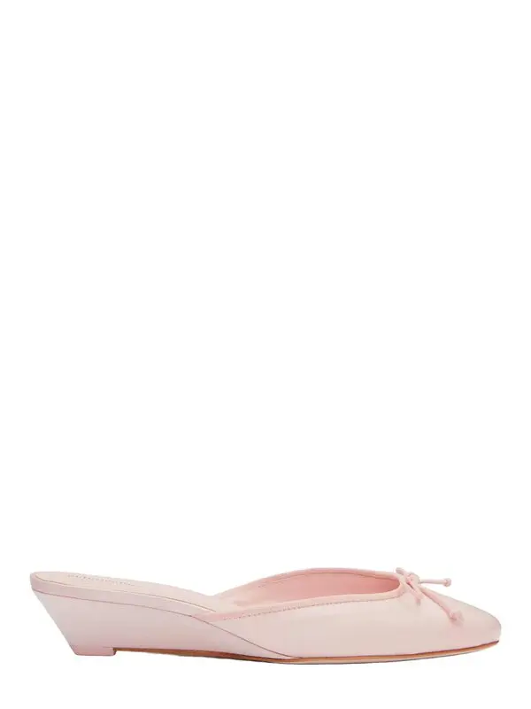 REFORMATION Tilda Heeled Mule - Rosewater Satin