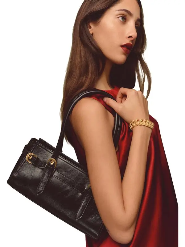REFORMATION Beatrice Shoulder Bag - Black
